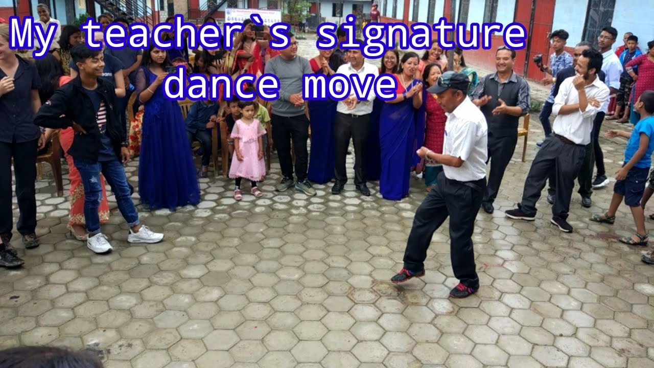 My Teacher's Iconic Dance and His Signature Moves - YouTube