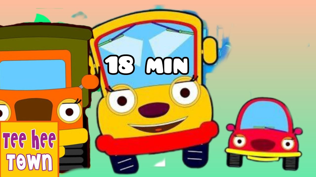 two wheels on the bus songs for kids compilation teehee town - YouTube