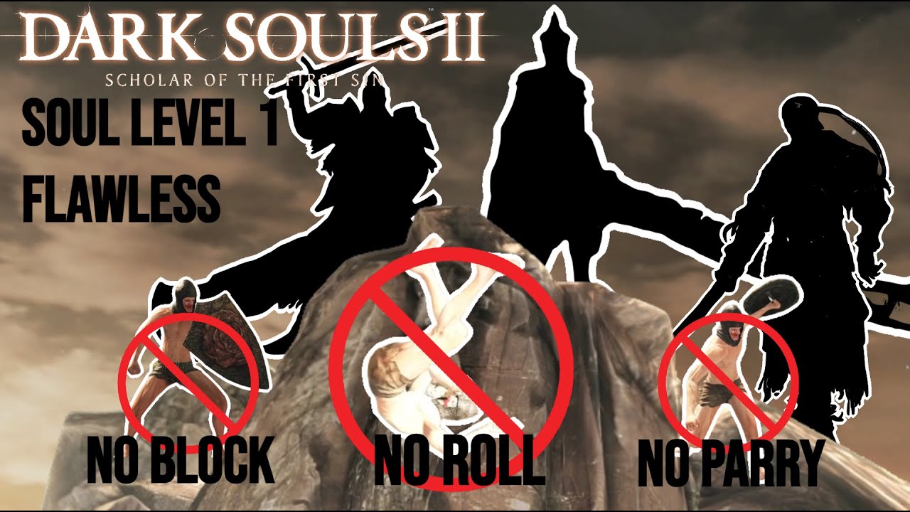 Dark Souls 2: All Bosses SL1 CoC No Roll/Block/Parry (Flawless) - YouTube