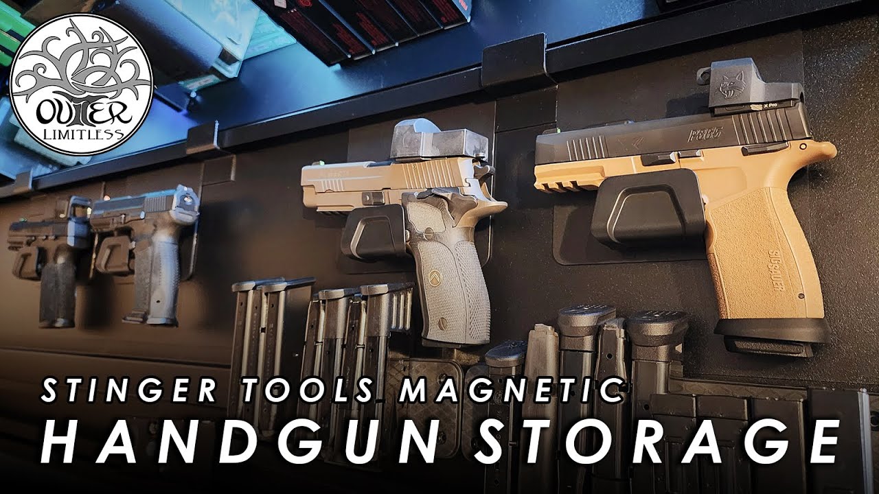 Stinger Magnetic Handgun Mounts: Fantastic Storage Solution!! - YouTube