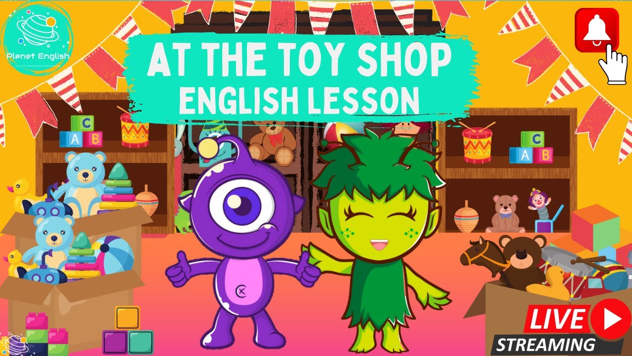 Learn English for Free with Planet English Toy Shop Webinar for Kids ...