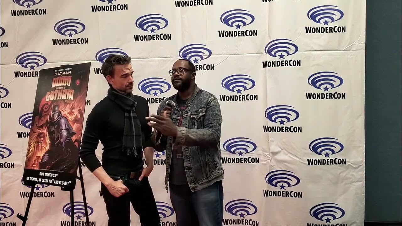 Chris Gorham Interview | Batman: The Doom that Came to Gotham Red Carpet at WonderCon 2023 - YouTube