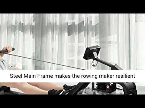 MaxKare Water Rowing Machine Water Rower with Water Resistance & Large ...