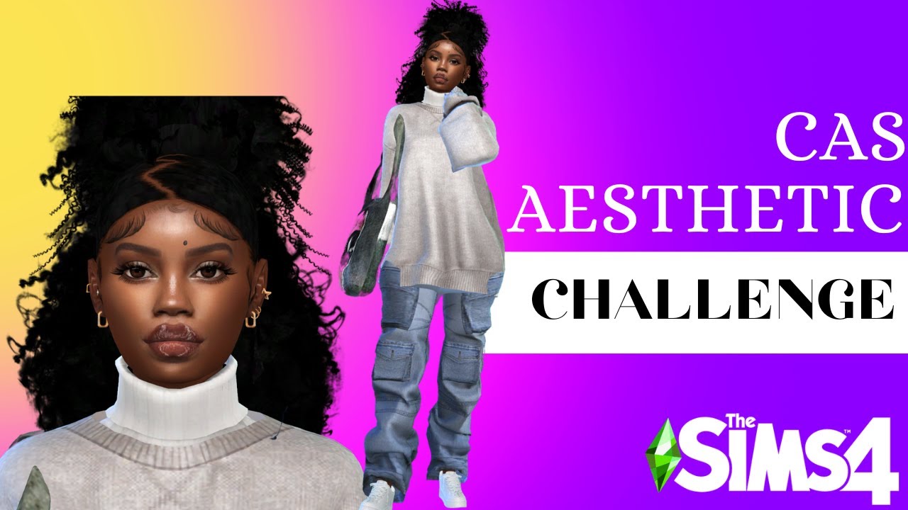 Sims 4 Aesthetic Challenge | CAS Challenge CC - YouTube