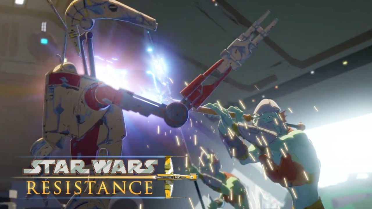 Aeosians destroy B1 Battle Droid | Star Wars Resistance - YouTube
