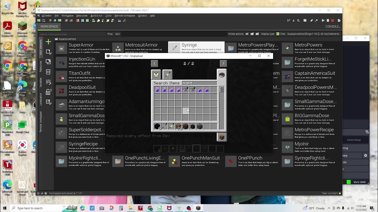 Minecraft Mcreator Superhero Mod Part:8 - YouTube