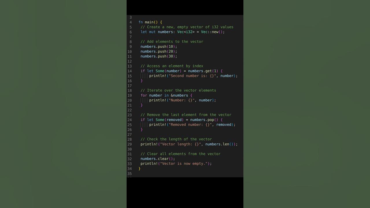 Dive into Rust Vectors: Efficiently Handling Dynamic Arrays - YouTube