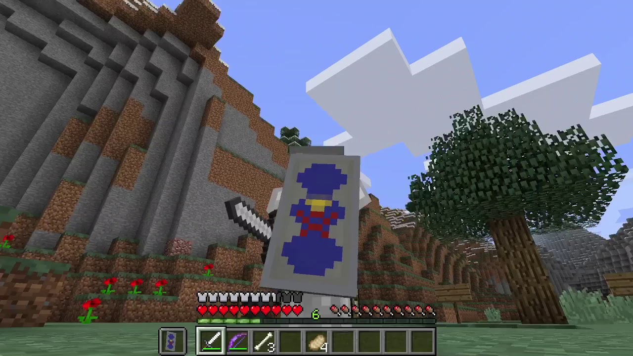 Minecraft SHIELDS - How to Craft and Use Them! - YouTube