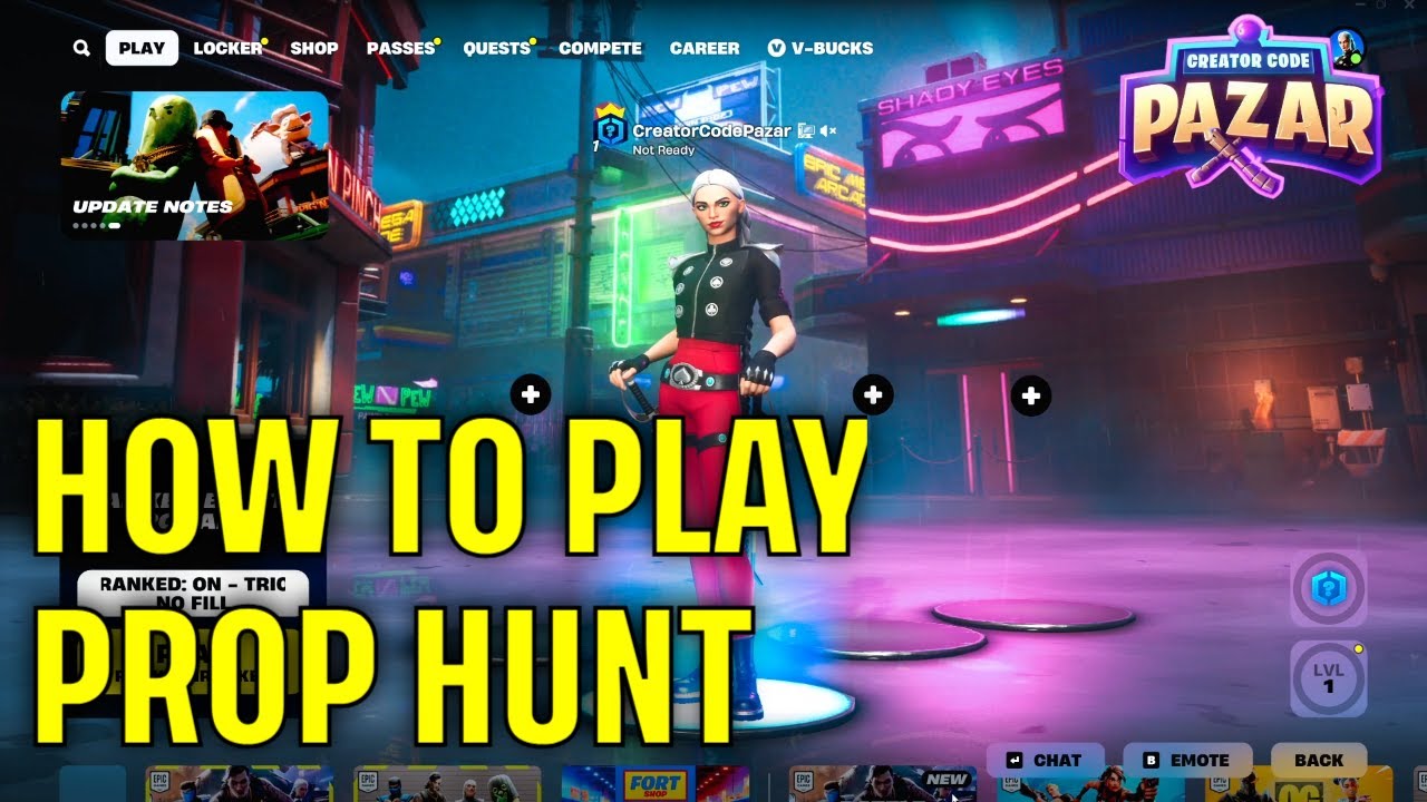 How to Find and Play Prop Hunt Maps on Fortnite Quick Guide - YouTube