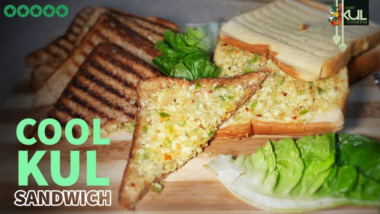 COOL KUL SANDWICH | Vegetarian Snack | Simple & Tasty | All Veggies ...