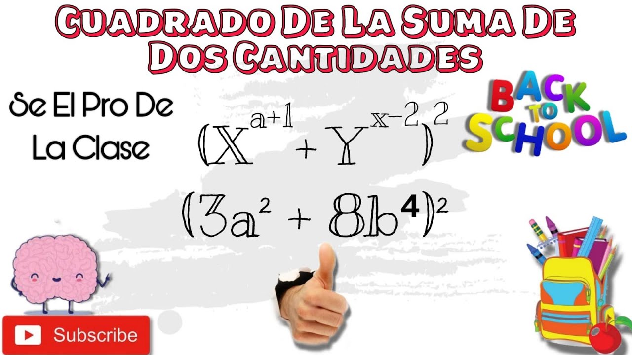 Cuadrado De La Suma De Dos Cantidades #suma #matemática #parati - YouTube