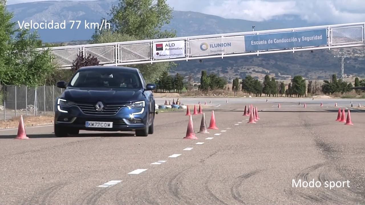 Renault Talisman Maniobra de esquiva (moose test) y eslalon / km77.com ...