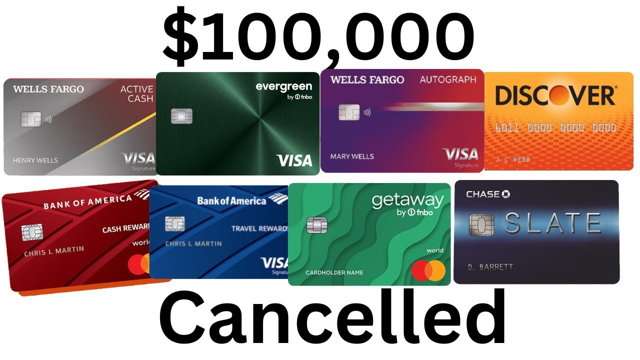 $100,000 in Available Credit Card Credit Line Cancelled and 10 Credit ...