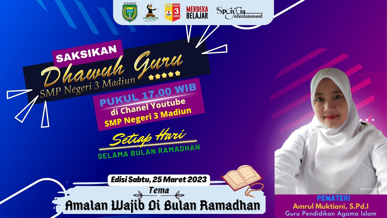 #3 AMALAN WAJIB DI BULAN RAMADHAN - YouTube