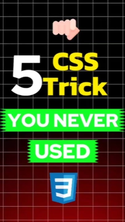 5 CSS Secrets Pros Use (But Nobody Tells You!) 🤫 #webdev #css #csstricks - YouTube