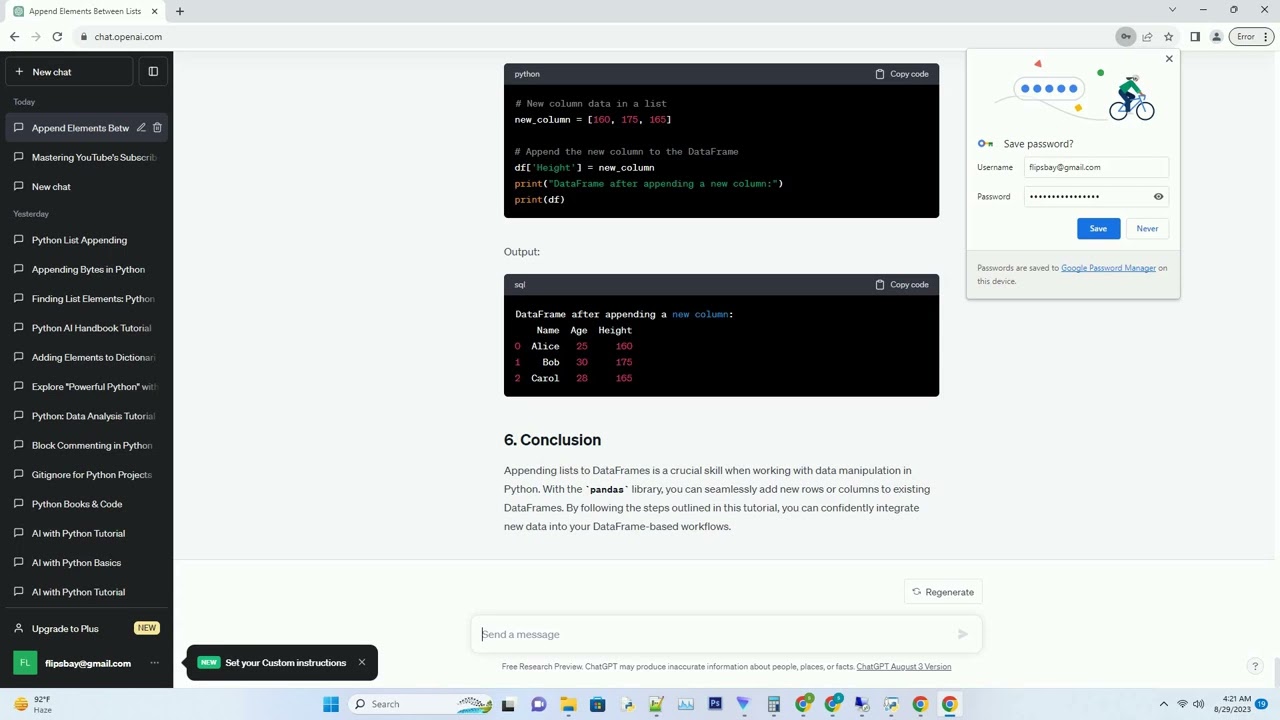 Python Append List To Dataframe YouTube Python Append List To Dataframe YouTube