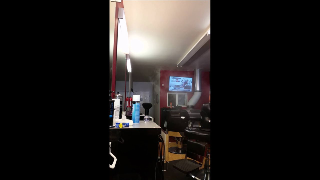 Barber shop fight - YouTube