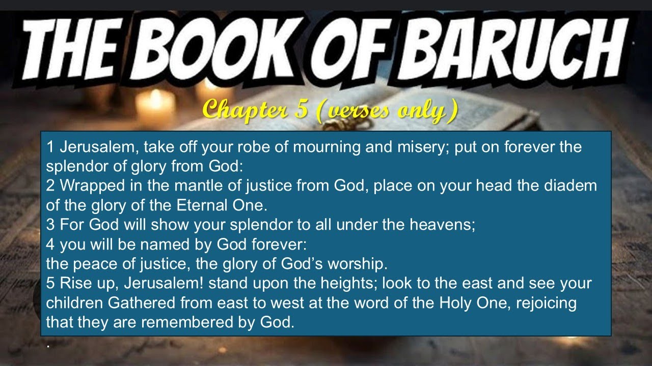 Baruch 5 verses only - YouTube