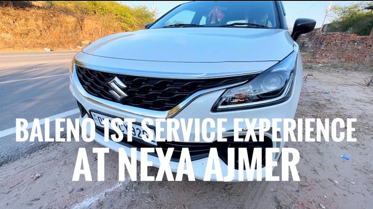 Baleno ki pehli service | New baleno 1st service | Service at Ajmer ...