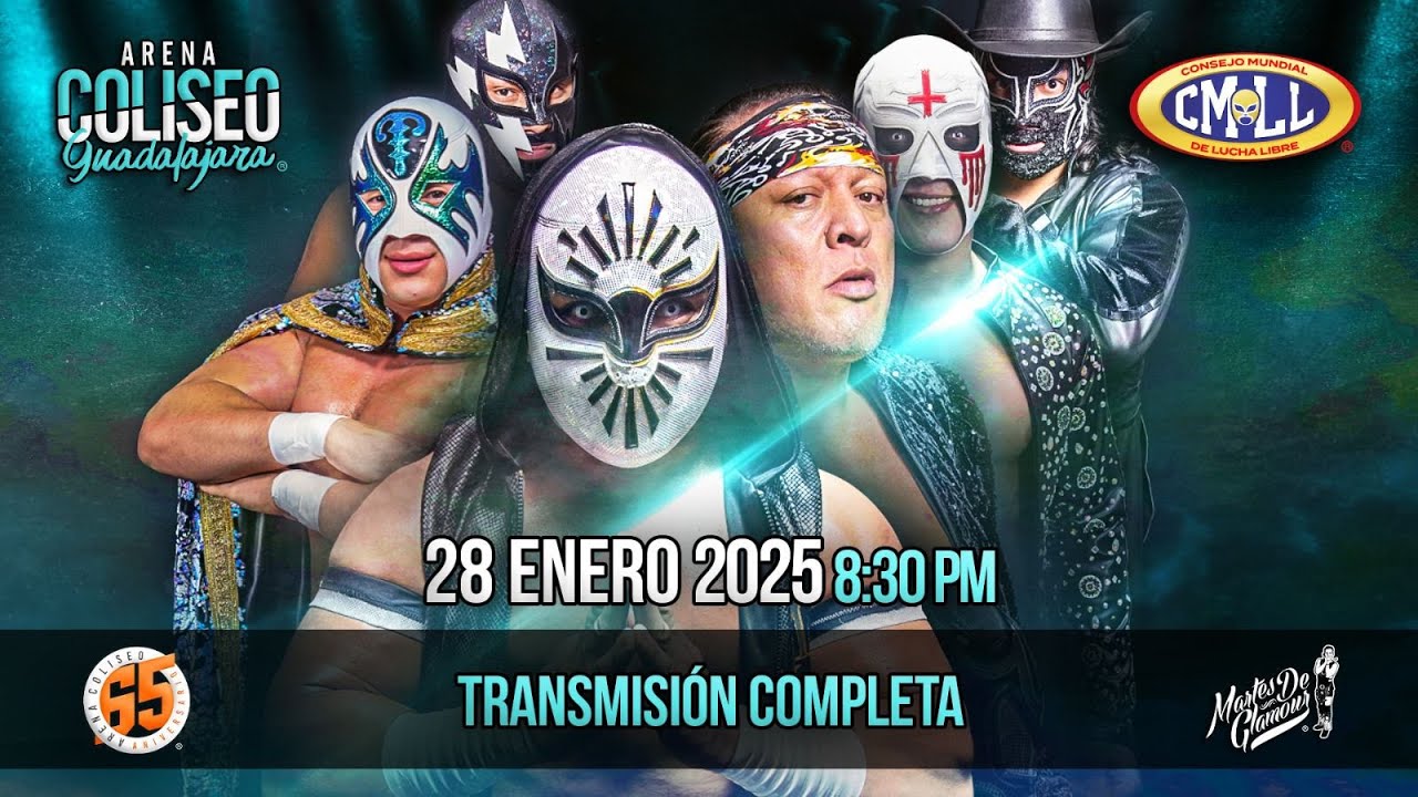 CMLL DESDE LA ARENA COLISEO DE GUADALAJARA: 28 DE ENERO 2025 - YouTube
