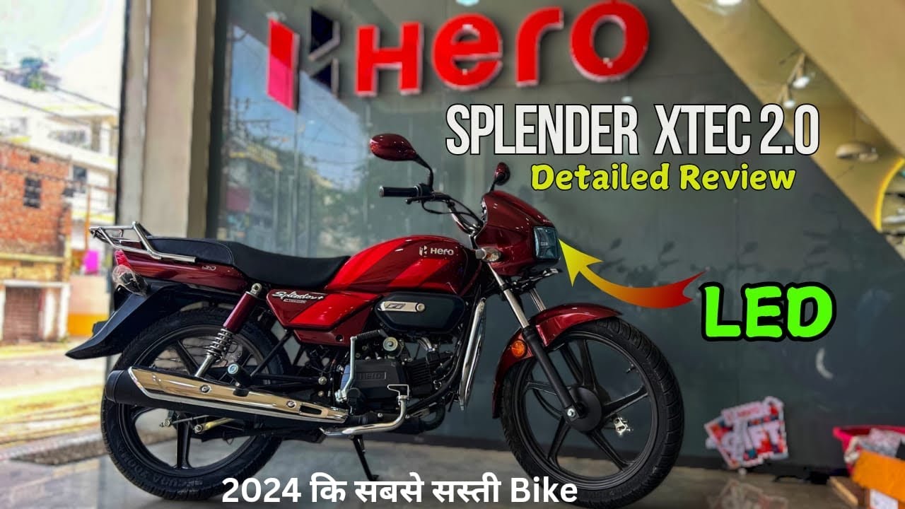 Hero Splendor Plus Xtech 2.0 Led Review || Hero Splendor Detailed ...
