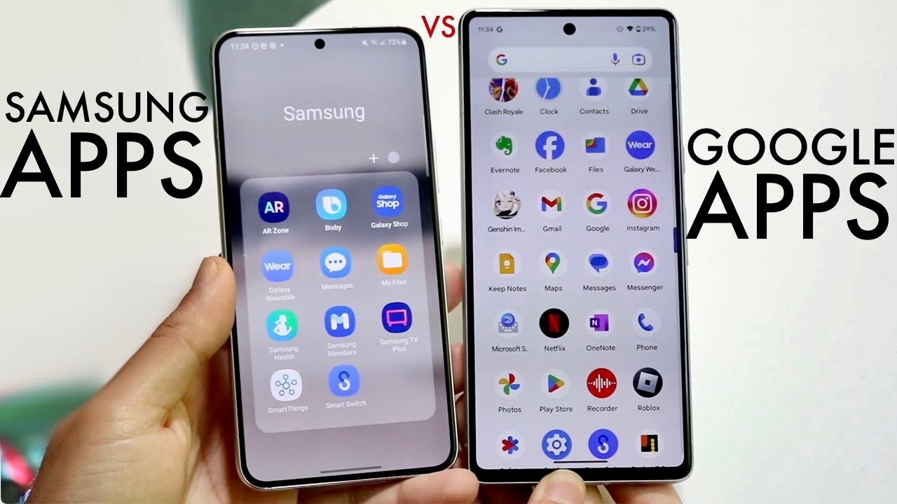 Samsung Applications Vs Google Applications! (Comparison) (Review ...