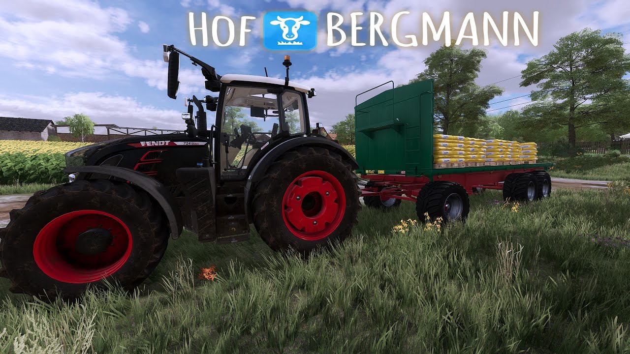 LS22 | Hof Bergmann v1 | Belastungsprobe für neuen Anhänger #57 - YouTube