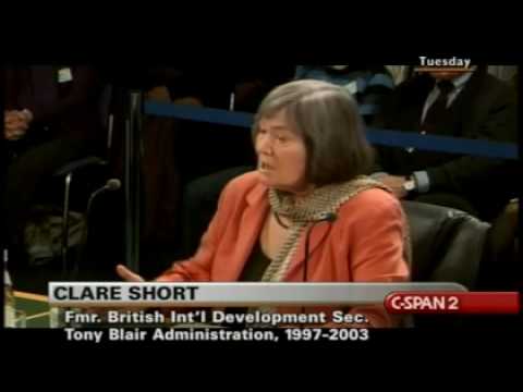 Clare Short testifies - The Iraq Inquiry pt 1 - YouTube
