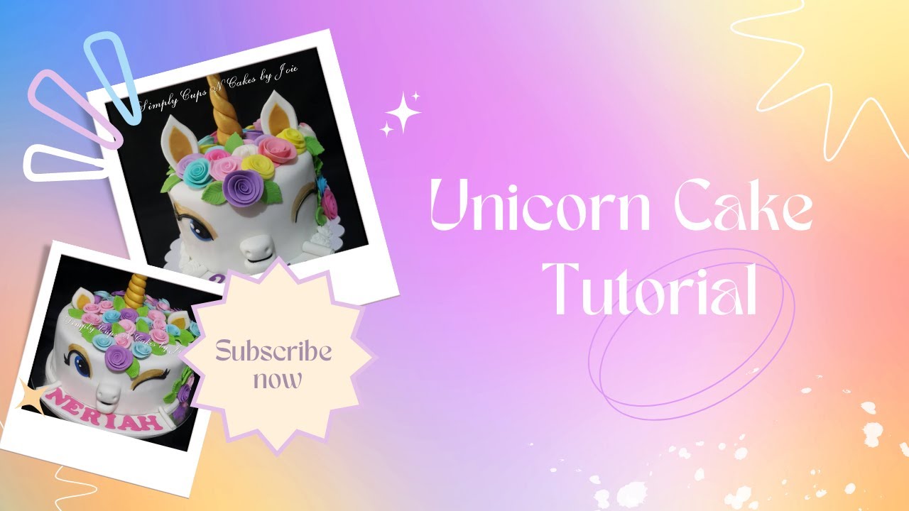 Unicorn Cake Tutorial and Giveaway - YouTube
