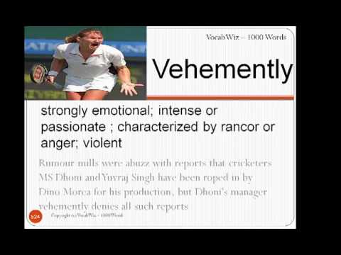 Vehemently - YouTube