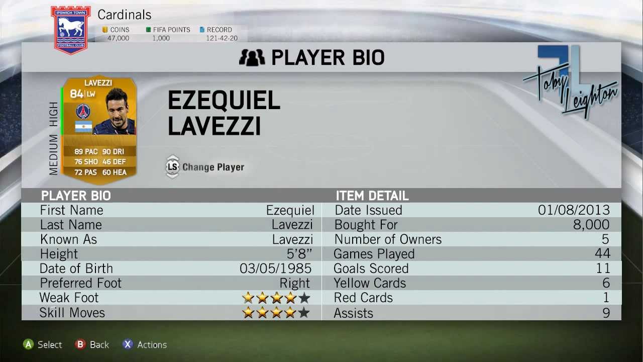 FIFA 14 Ultimate Team | Potential Player Stats + Cards! ft. Lamela ...