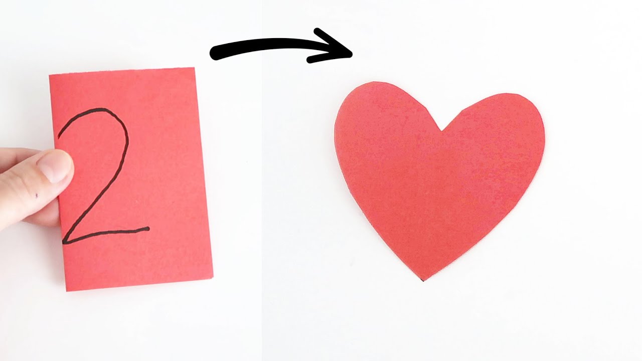 How To Make Perfect Heart Shape With Paper | How To Make Paper Heart ...