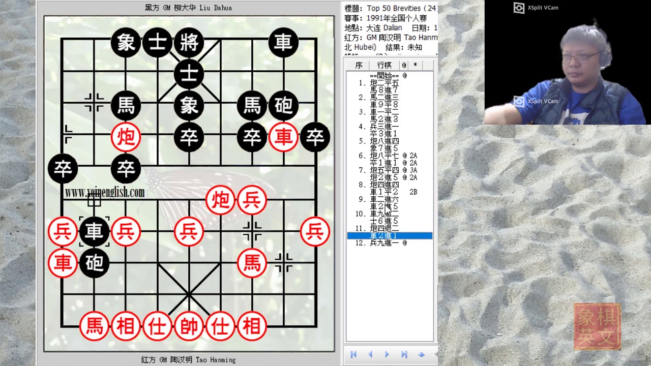 Xiangqi (Chinese Chess) Top 50 Brevities 24 1991 Tao Hanming L Liu ...