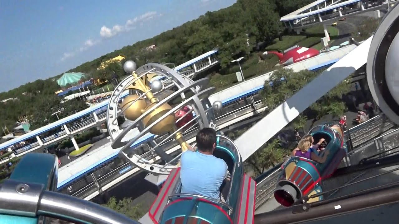 Disney World November 2015 Astro Orbiter at Magic Kingdom - YouTube