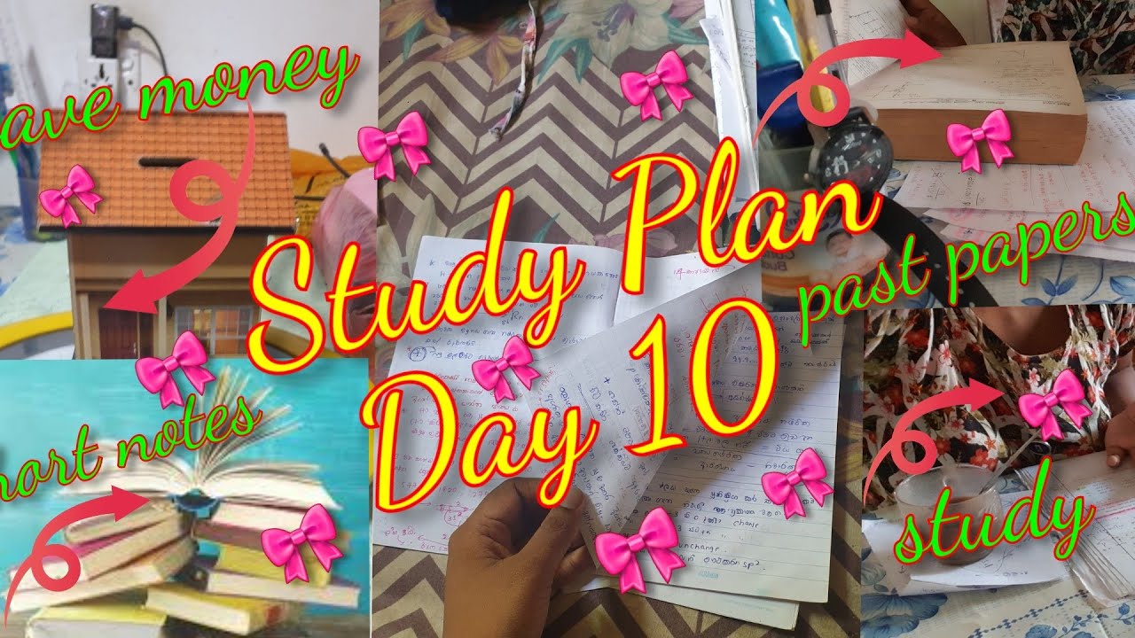 🌸 මගේ challange එකේ අන්තිම දවස |🔥10 days productive study plan -Day 10 ...