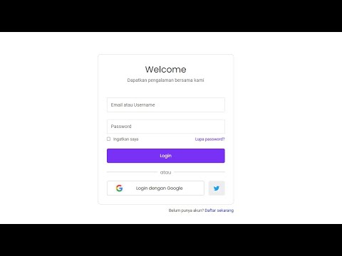 Membuat Desain Form Login Mirip Google dengan HTML & CSS - YouTube