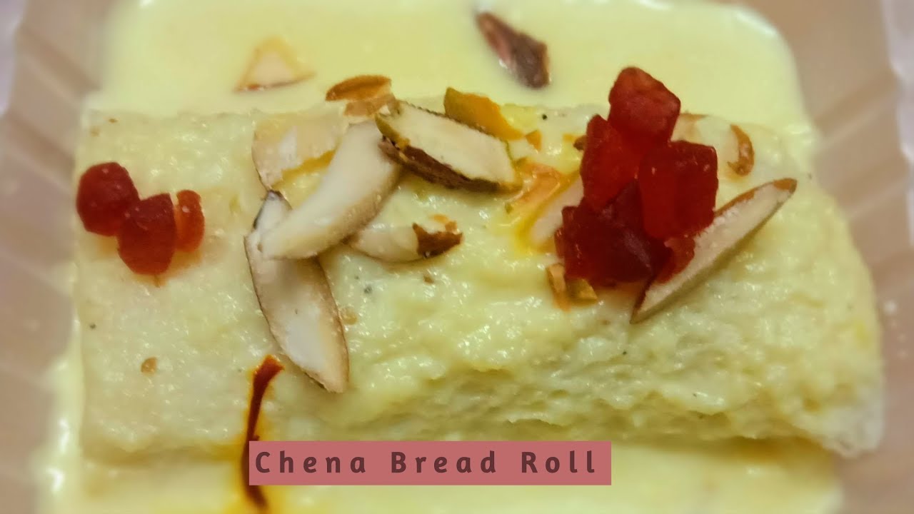 छेना ब्रेड रबड़ी रोल Instant Homemade Chena Bread Roll Rabri Sweet Dish ...