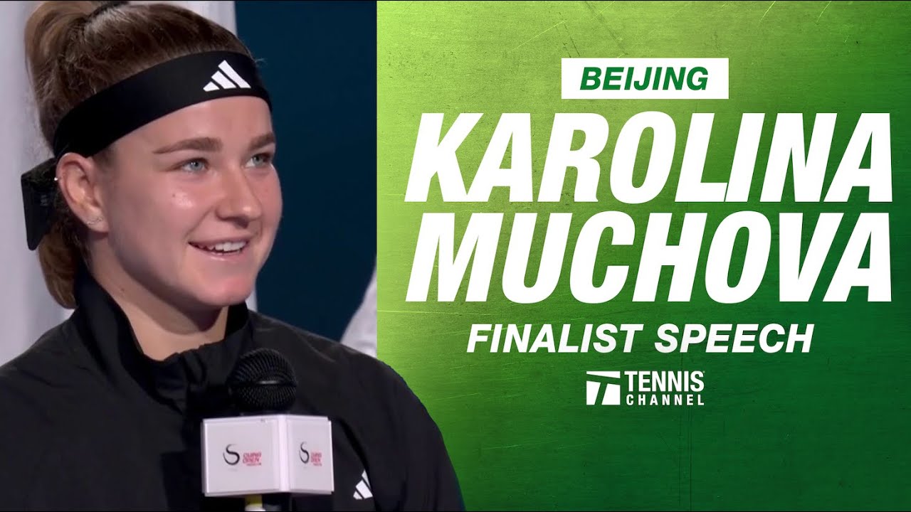 Karolina Muchova's Beijing Open Finalist Speech | 2024 Beijing F - YouTube