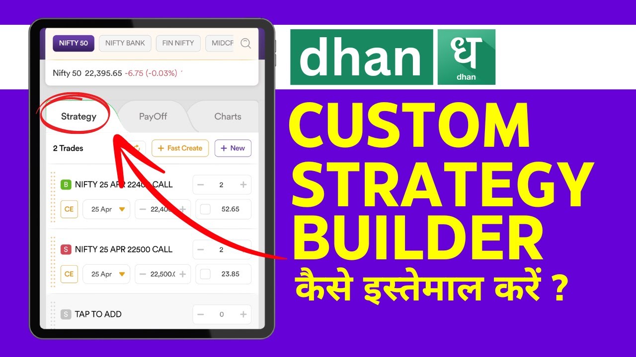 Custom Strategy Builder for Option Strategy - Kaise Istemal Kare? - YouTube
