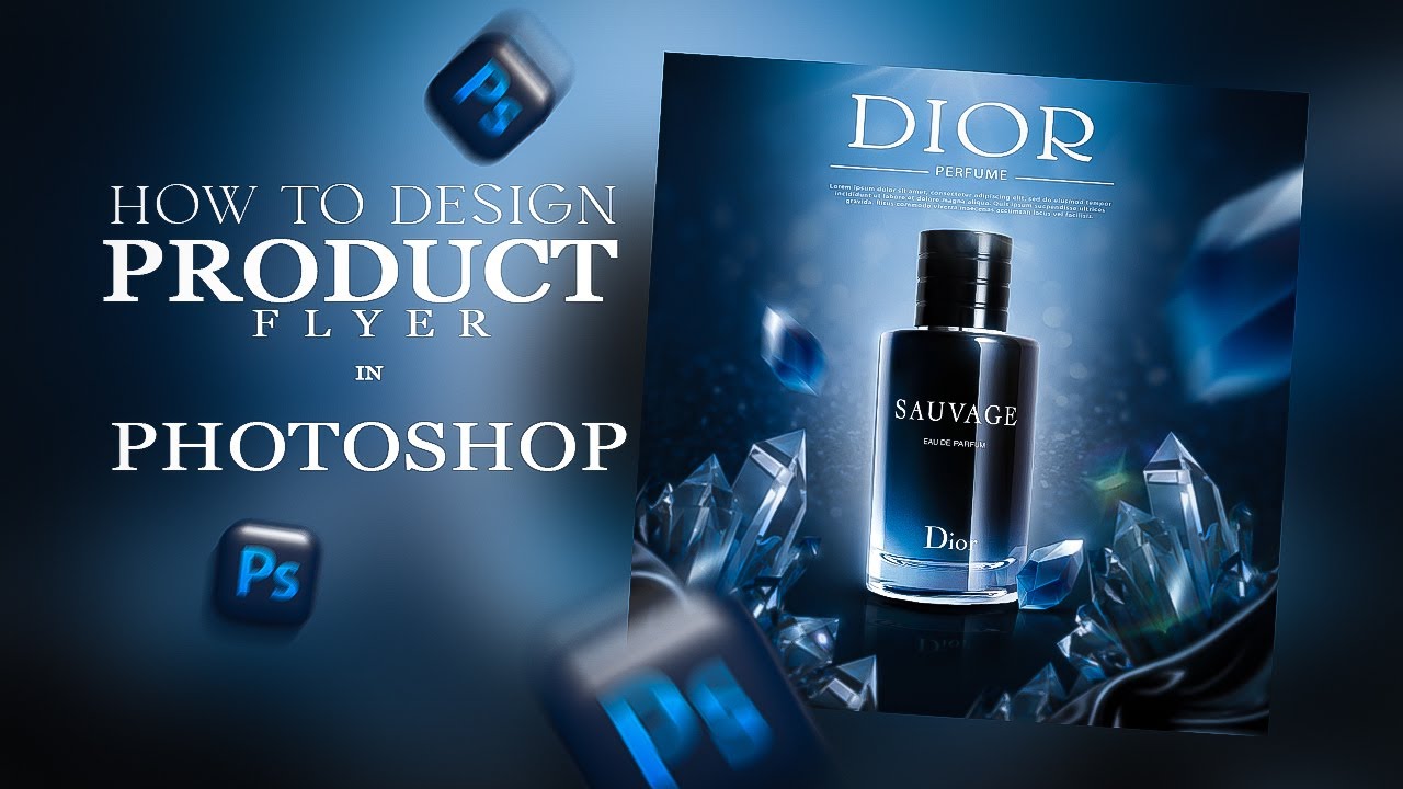 Product design flyer in photoshop - YouTube