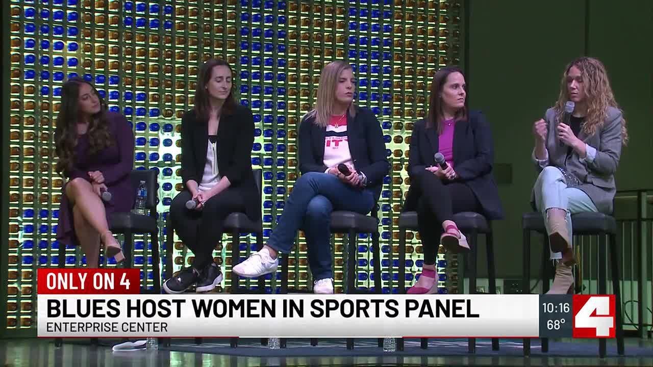 Blues host Women in Sports panel - YouTube