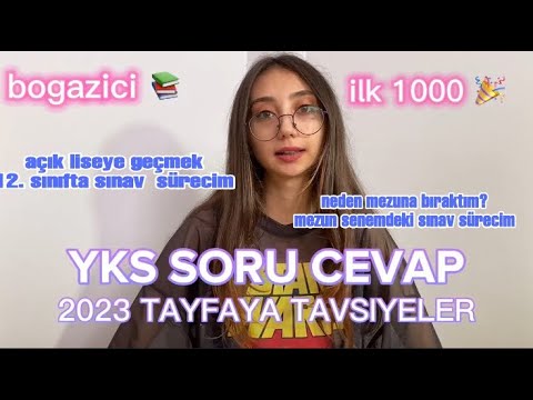 2023 TAYFADAN GELEN SORULAR/CEVAPLARI/ÖNEMLİ TAVSİYELER   #yks2022 #yks2023
