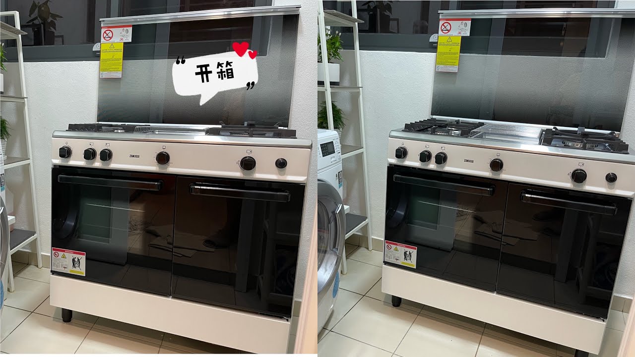 开箱📦 Zanussi ZCG930W 🔥煤气炉+煤气烤箱👍🏻 - YouTube