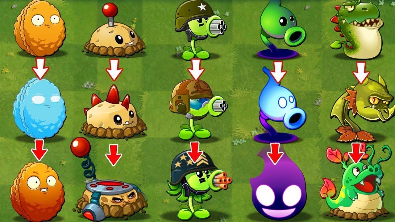Pvz 2 Discovery - All Plants New & Old Evolution NOOB - PRO - HACKER ...