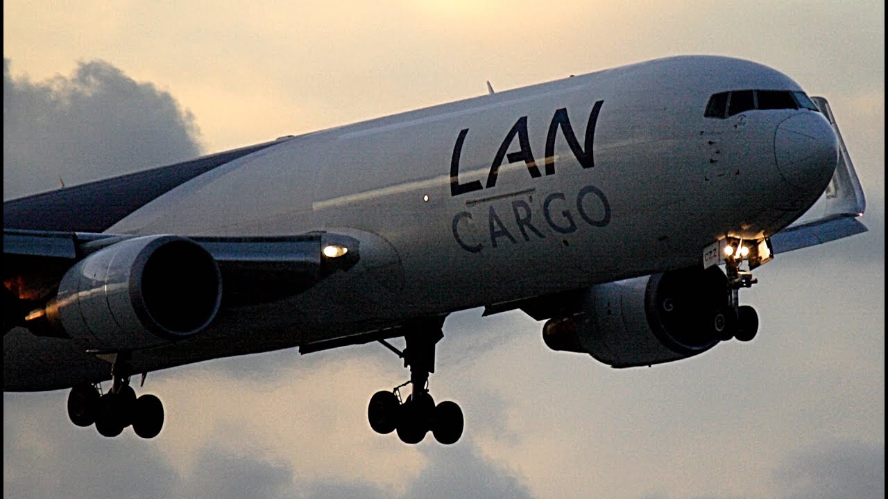 {TrueSound}™ 767 Freighter Landing + Takeoff Action at Miami! LAN Cargo ...
