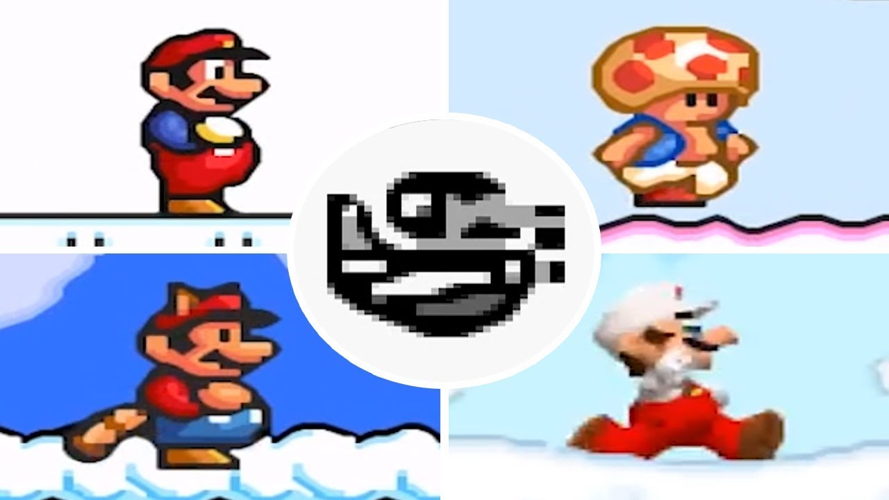 Evolution of - Sky Level in Super Mario 2D Jump'n'Runs - YouTube