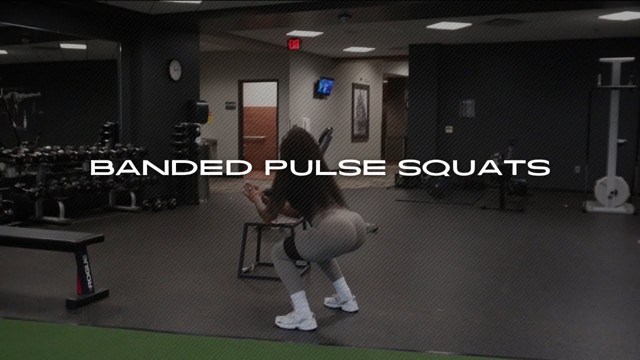 Banded Pulse Squats - YouTube