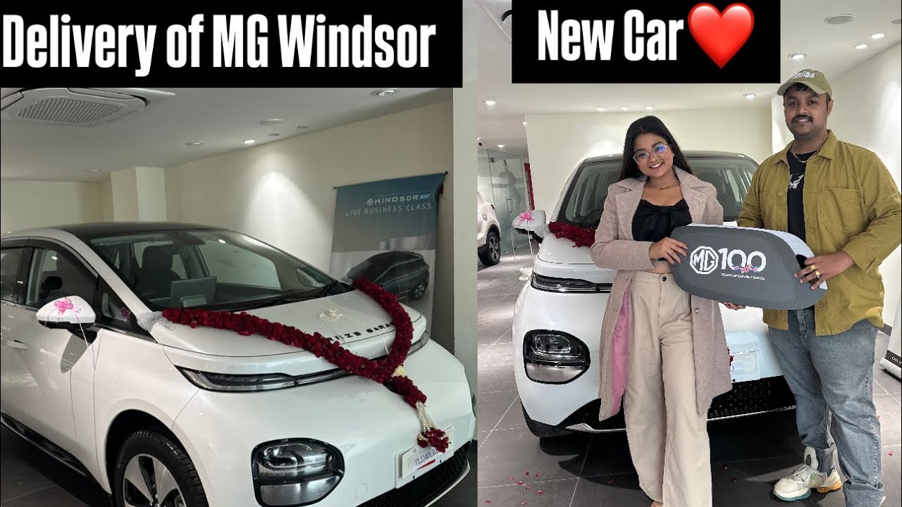 Taking Delivery of MG Windsor || New Car🚗 ️|| @MGMotorIndia - YouTube