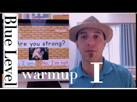 Blue Level 1 | Warmups for English Lessons - YouTube