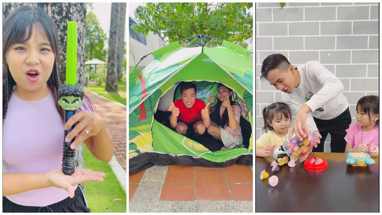 Toy sword & Camping tent: Noob vs pro vs hacker ️😱 Watch now by Su Hao ...